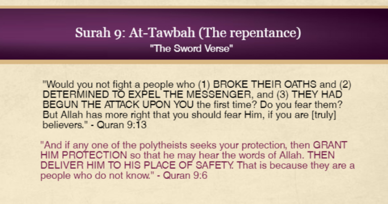 An Historical Examination Of The Sword Verse – Surah 9:5 – Quran (9:5 ...