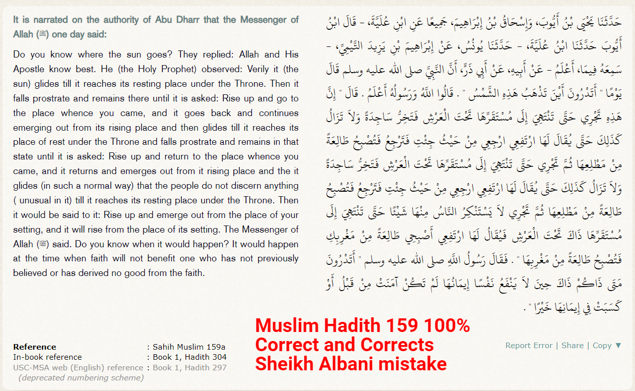 Unreliable Hadith about Sunset in the Spring of Warm Water - Islam Compass